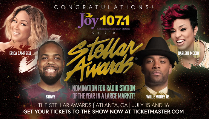 Joy Has Been Nominated for a Stellar Award!